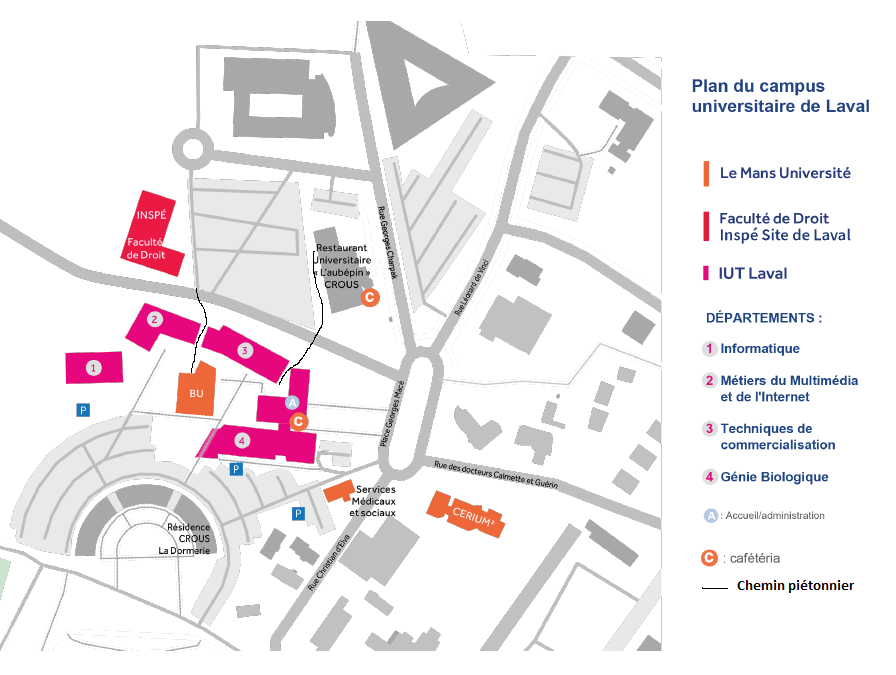 Plan du campus - Laval - Institut national supérieur du professorat et ...
